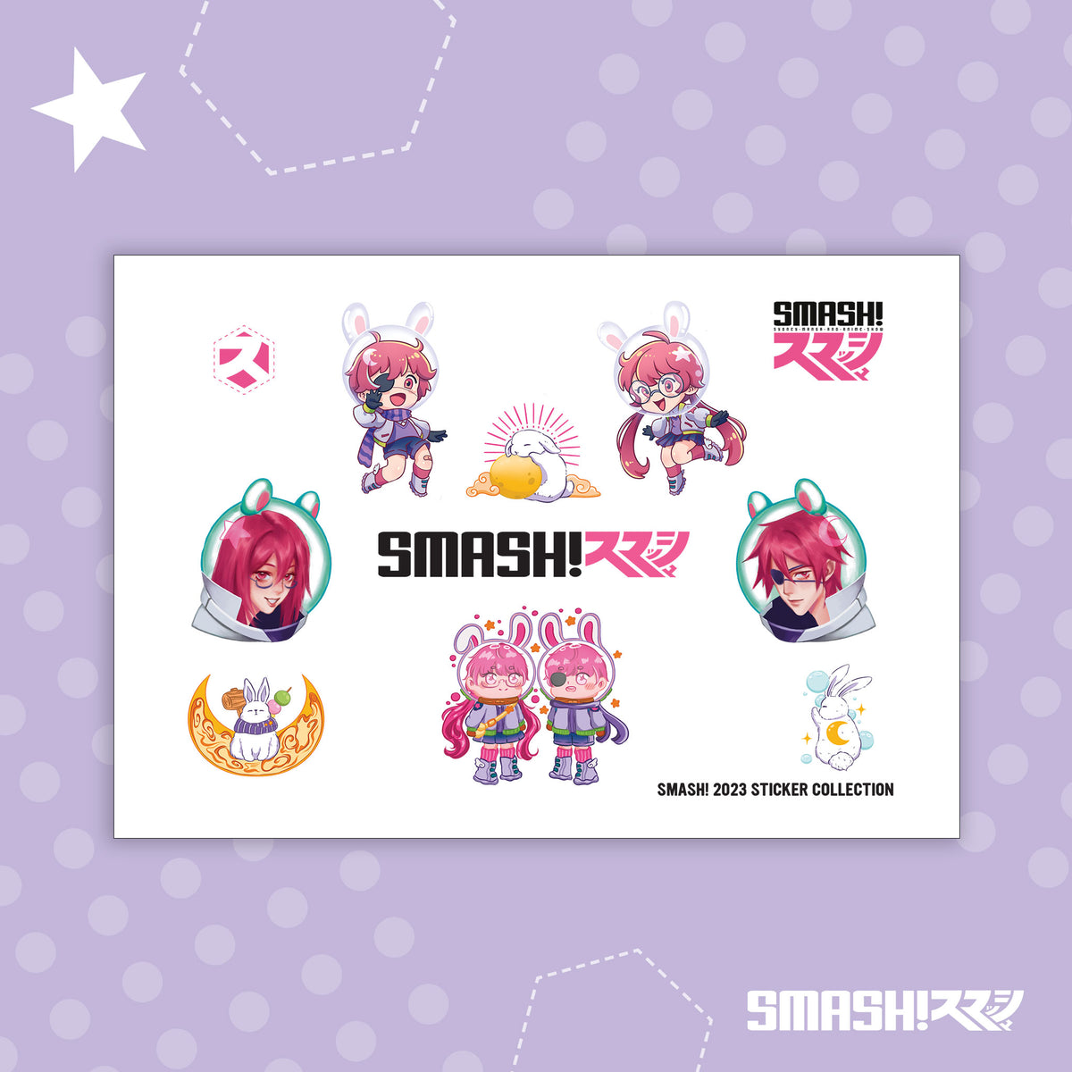 SMASH! 2023 Rabbit Moon Theme Sticker Pack – SMASH! Online Store